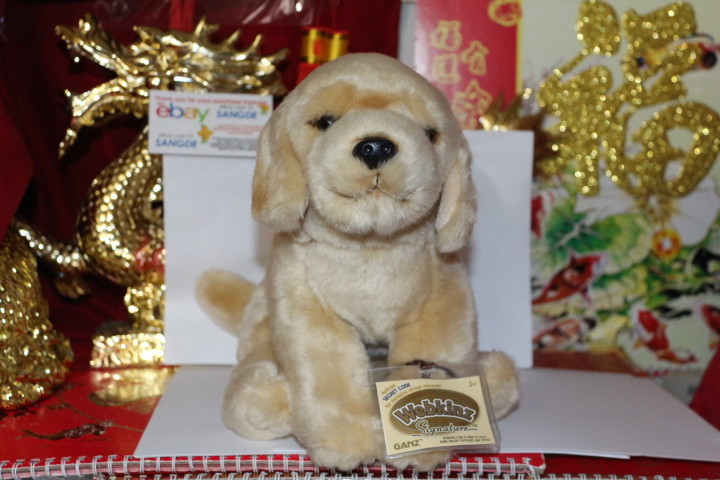 WEBKINZ SIGNATURE YELLOW LABRADOR RETRIEVER.COMES WITH SEALED CODE.NICE ...