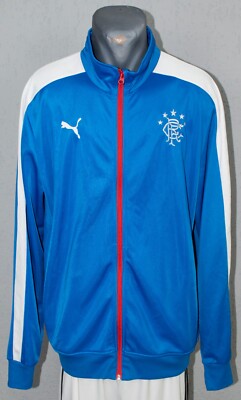 Glasgow Rangers Jacket Sweatshirt Blue Puma Football Mens Tracksuit ...