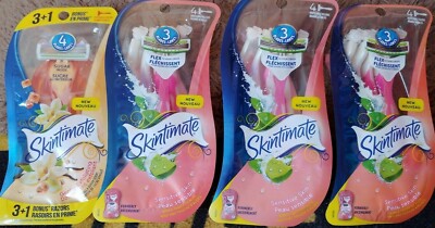 4 new packages Womens Skintimate Sensitive Disposable Razors, 16 count ...
