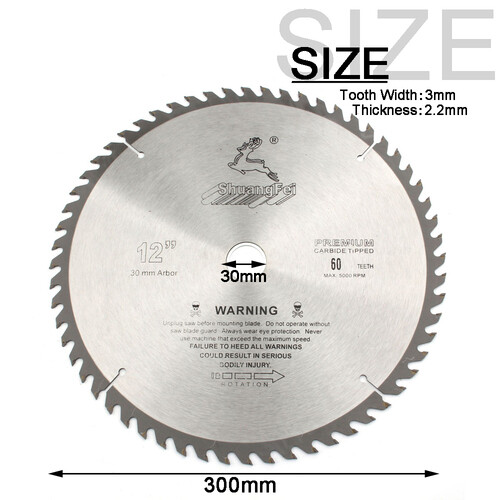 12inch WoodWorking Saw Blade Cutting Disc For Miter Table Saw 40-120 ...