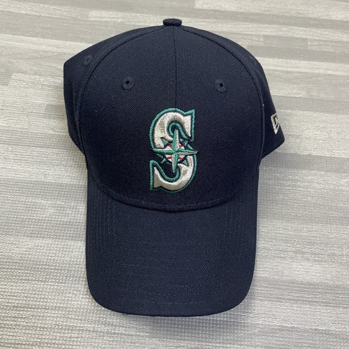 MLB Seattle Mariners Logo New Era 9FORTY Baseball Navy Blue Adjustable ...