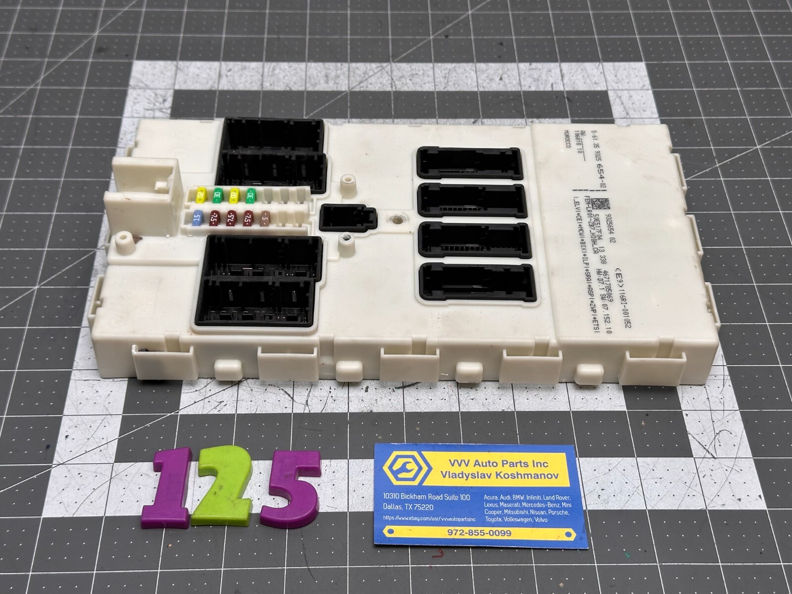 2014 BMW F30 F32 FRONT BCM BODY CONTROL MODULE OEM 9352654 | eBay