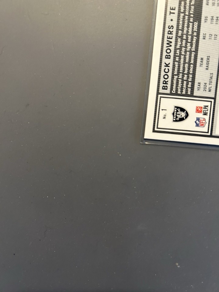 2025 Panini Donruss Football BROCK BOWERS Press Proof Red Border #1 LV ...