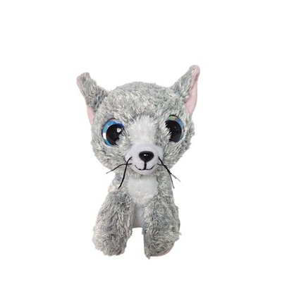 Lumo Stars Katti Grey Cat Plush Toy Big Blue Eyes Stuffed Animal 2018 7 ...