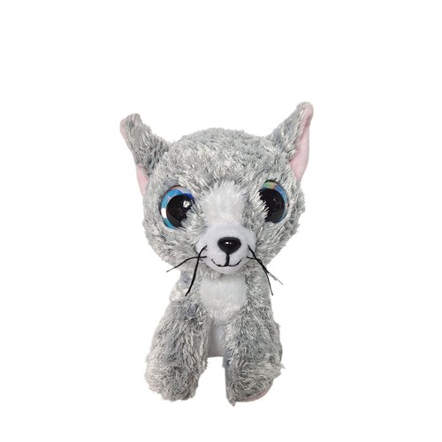 Lumo Stars Katti Grey Cat Plush Toy Big Blue Eyes Stuffed Animal 2018 7 ...