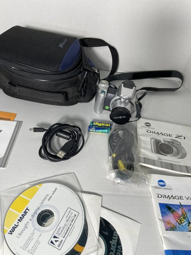 Minolta Dimage Z1 Digital Camera Digicam 10x Optical Zoom Silver ...