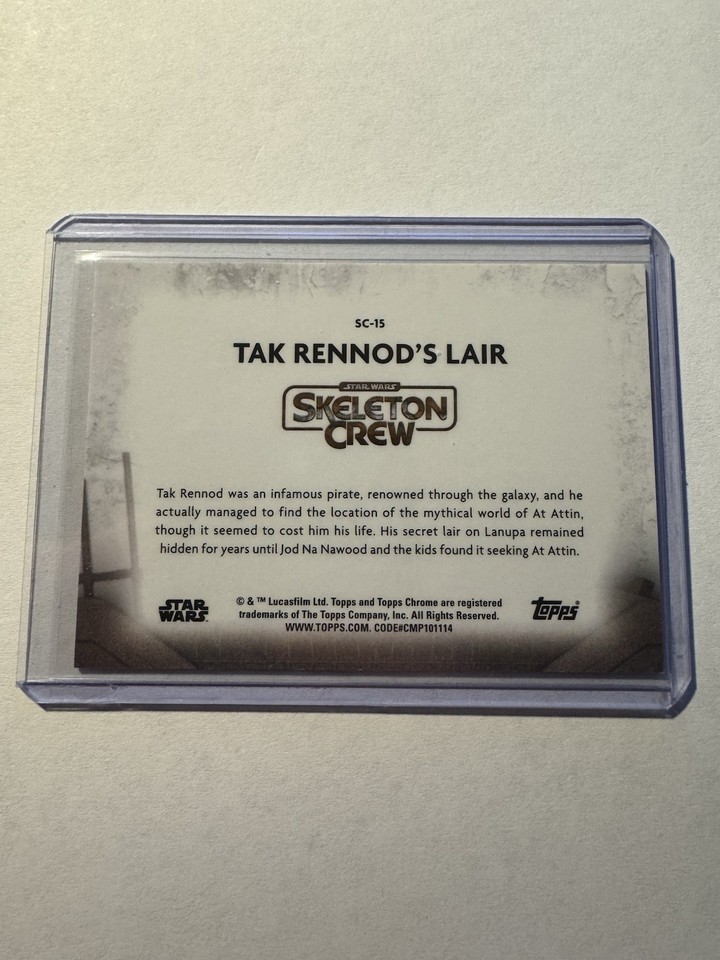 2025 Topps Chrome Star Wars Tak Rennod's Lair Skeleton Crew Rebel Red ...