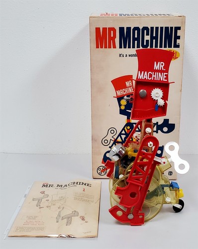 H-957 VINTAGE 1960'S IDEAL MR. MACHINE ROBOT TOY IN ORIGINAL BOX-WORKS ...