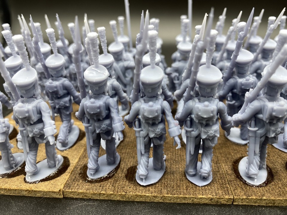 40mm, 3D Printed, Napoleonic, Russian Lieb Guard (Finnish) (36) Black ...