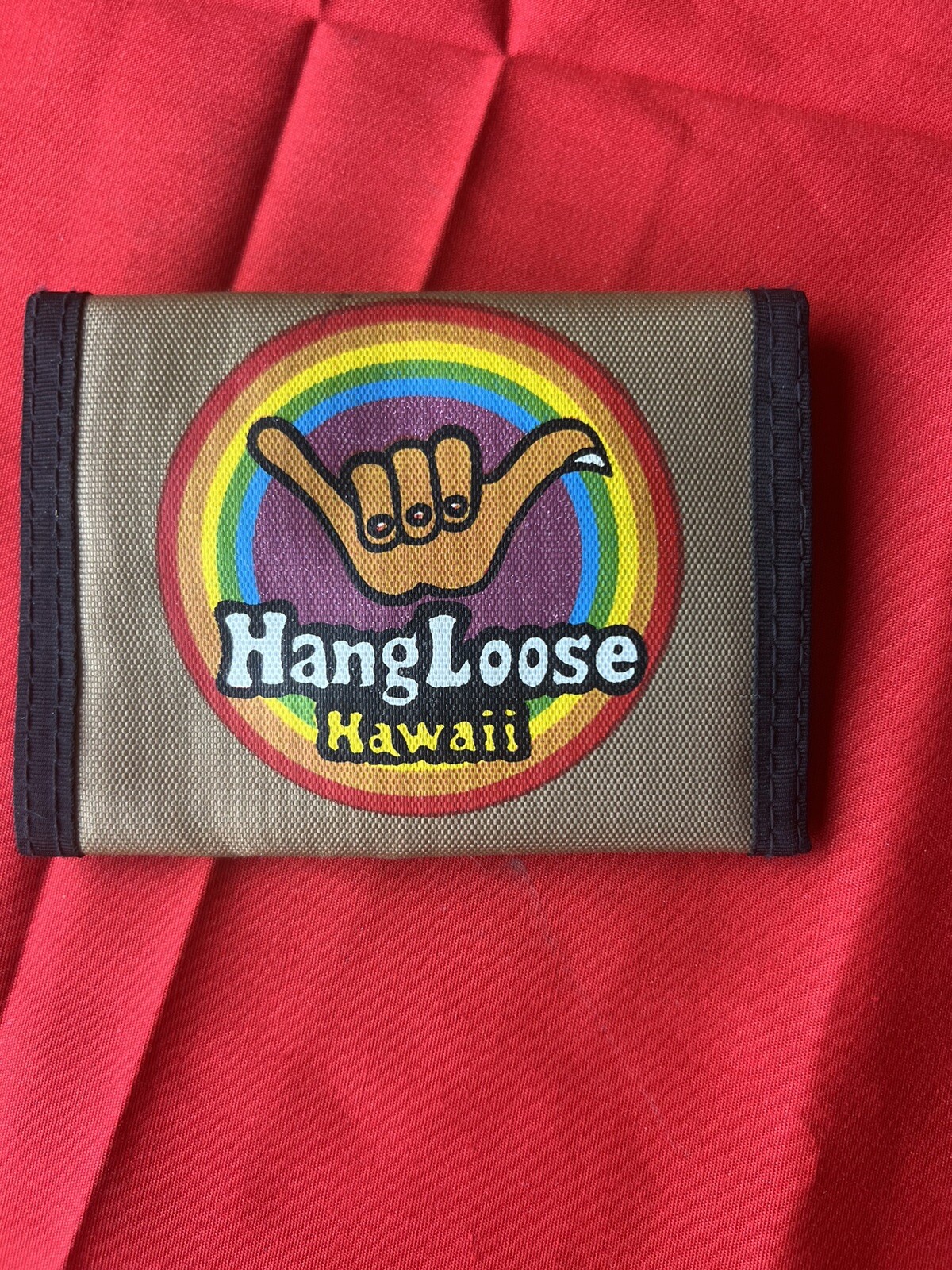VINTAGE Hang Loose Hawaii Wallet Surfer/Hippie/biker Rainbow . Mint! | eBay