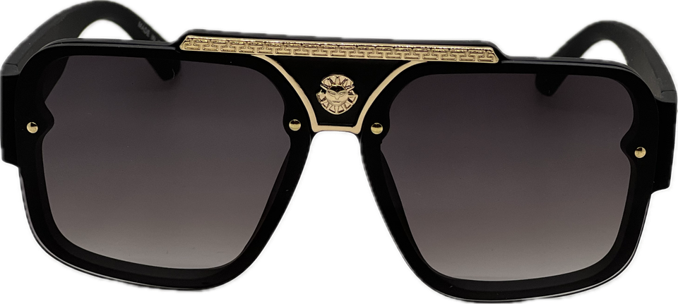 MEN SQUARE DESIGNER SHADES RETRO GOLD RAPPER CLASSIC RETRO LUXURY MODEL ...