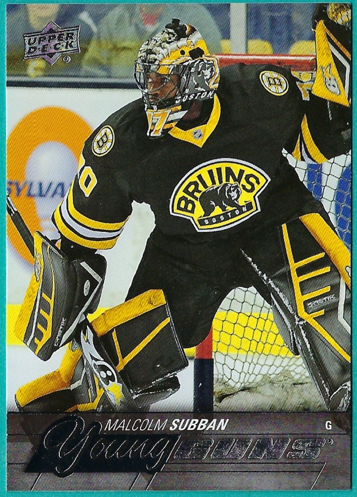 2015/16 Upper Deck card # 211 of Malcolm Subban - Boston Bruins (Rookie ...