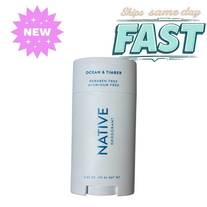 (1) NATIVE Deodorant- Ocean & Timber 2.65 oz Full Size , Free Shipping ...