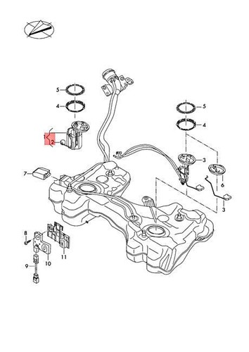Genuine Fuel Gauge Sensor AUDI A3 Cabriolet 5Q0919673AK | eBay