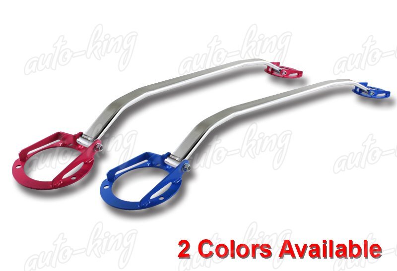 PINK JDM ALUMINUM FRONT UPPER STRUT TOWER BAR FIT 08-14 SUBARU IMPREZA ...