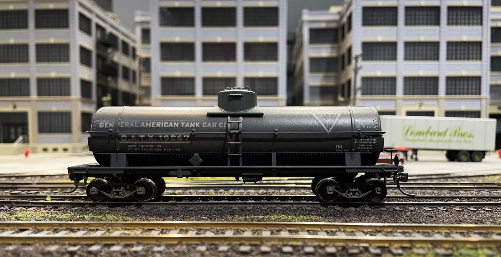 Tyco Custom HO GATX Black 36' SD Tank Car Paint Decal Weather NOB ...