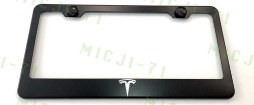 Tesla Logo Stainless Steel License Plate Frame Holder Rust Free | eBay