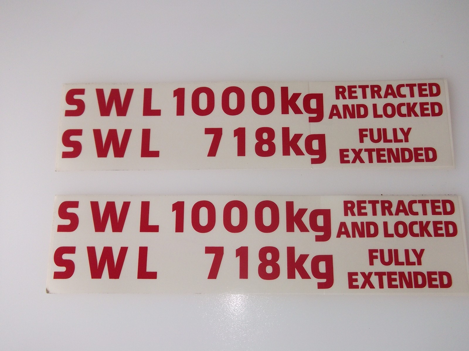 JCB 3CX Safe Working Load Decal SWL (Pair) | eBay UK