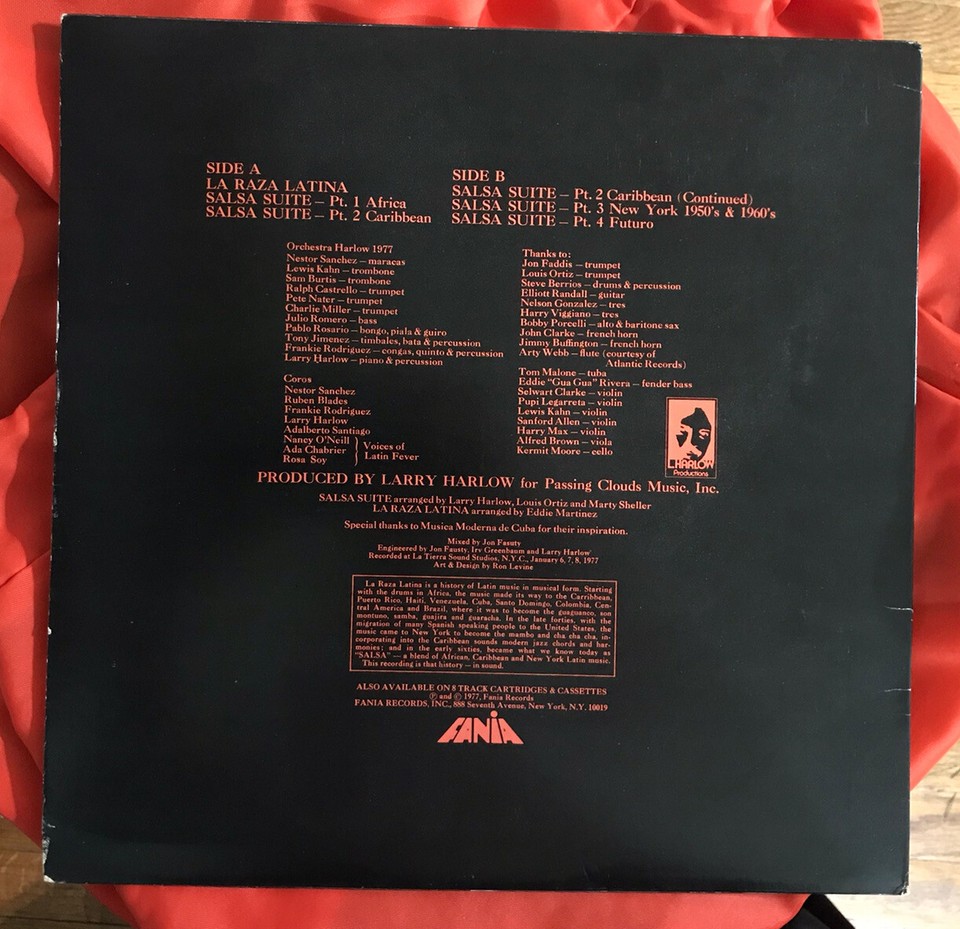 ORCHESTRA HARLOW La raza latina a Salsa suite SALSA DURA DE NEW YORK | eBay