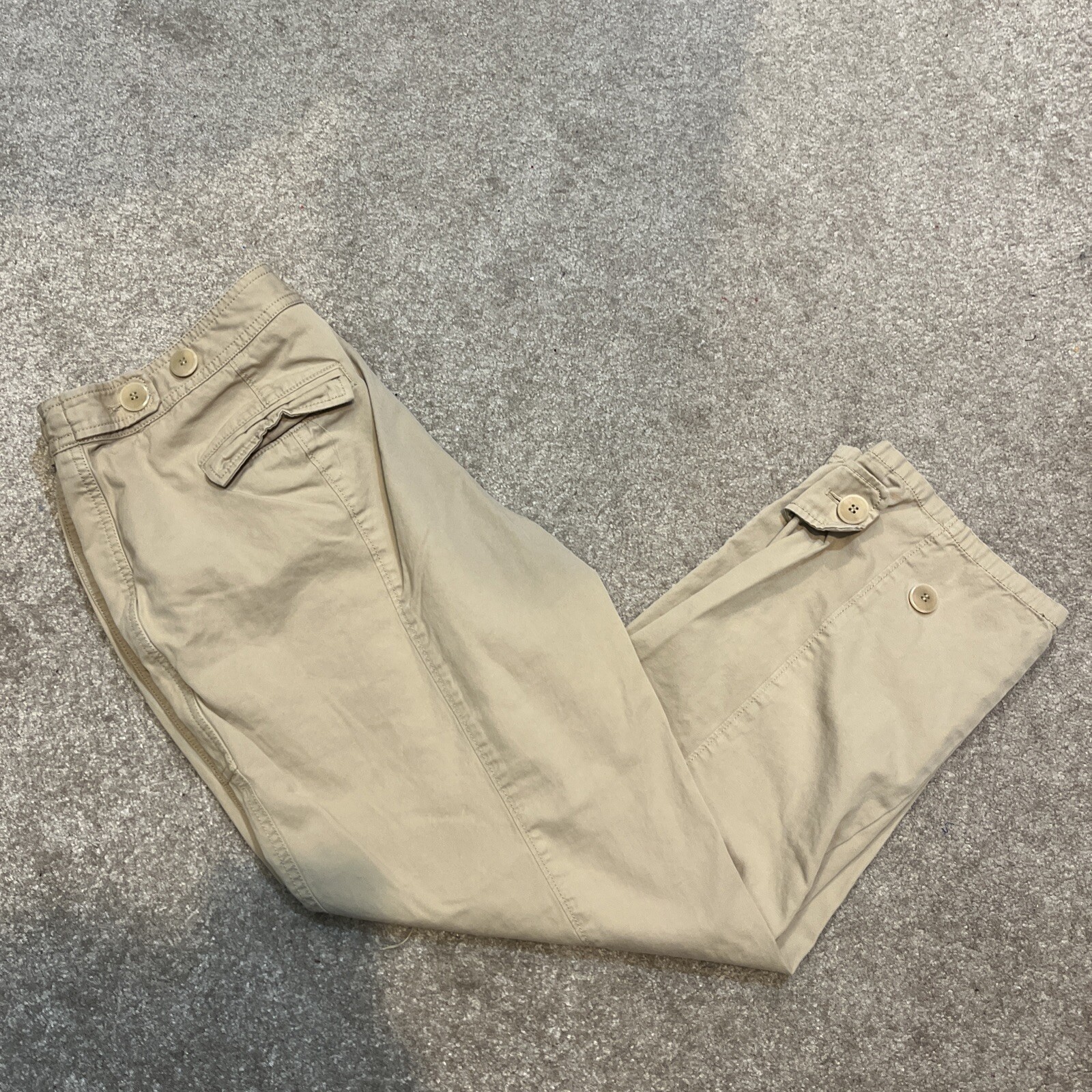 Nordstrom SignaturePants Women Size 10 Tan Khakis Slash Pockets | eBay