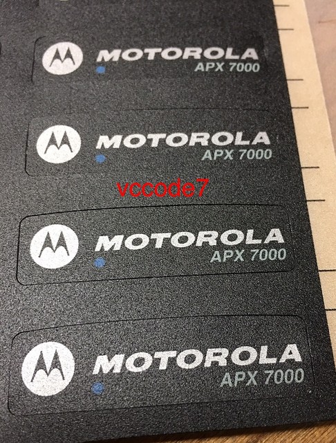 Motorola APX7000 Nameplate Label Bluetooth Dot # 3371896H03 for sale ...