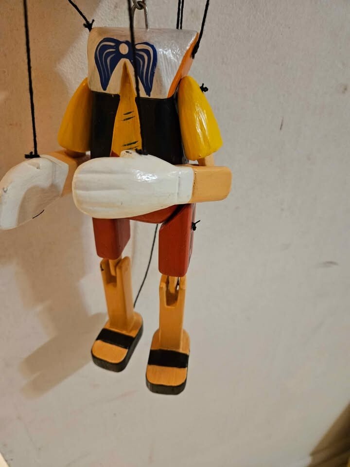 Pinocchio String Puppet Marionette Vintage Wooden 16" | eBay