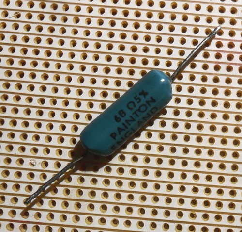 68 Ohm 5W PAINTON 306a WIREWOUND CERAMIC POWER RESISTOR 5% VINTAGE USED ...