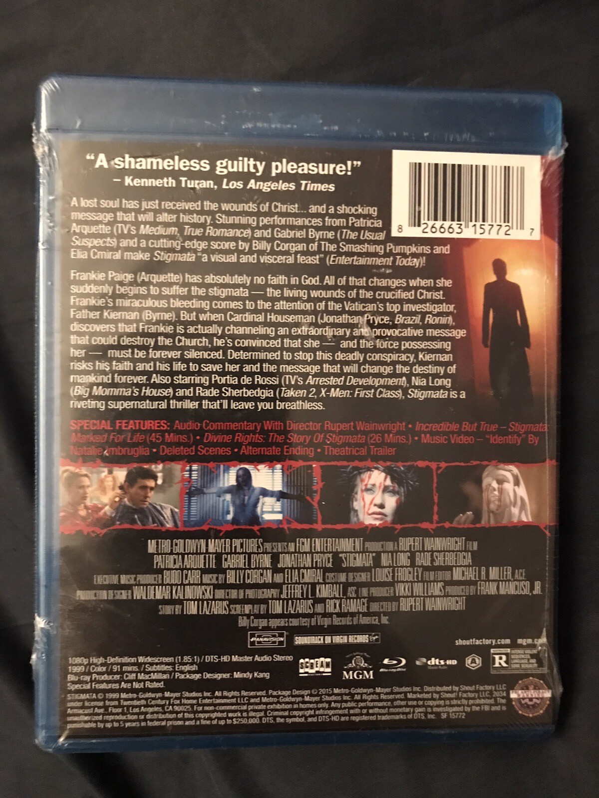 STIGMATA (1999) Patricia Arquette (Scream Factory OOP Blu-Ray) NEW ...