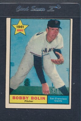 1961 Topps #449 Bobby Bolin Giants EX *8015 | eBay