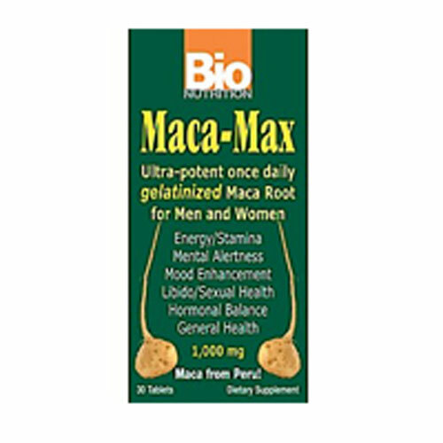 Maca Max 30 tabs By Bio Nutrition Inc | eBay