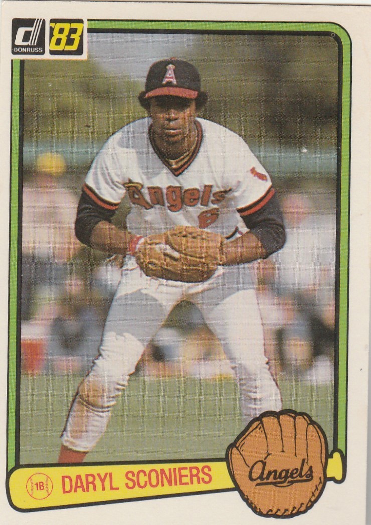 FREE SHIPPING-MINT-1983 Donruss #141 Daryl Sconiers Los Angeles Angels ...