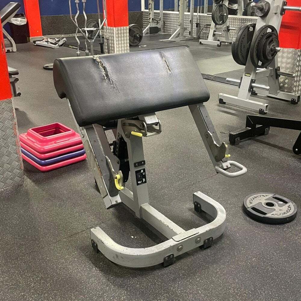 Technogym Preacher Curl Scott Curl Pure Strength Commercial Gym ...