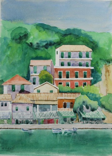 MICHAEL HASWELL - BUILDINGS BY THE LAKE - MODERN BRITISH ARTIST | eBay