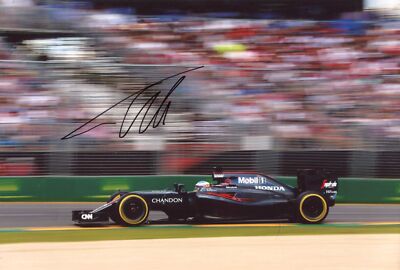 Fernando Alonso F1 McLaren Honda 2016 autograph, In-Person signed photo ...