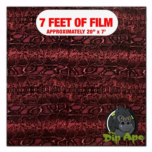 Hydrographic film Mini Raspberry Snake Skin hydro dipping 7' x 20 ...