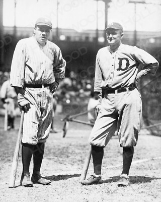 BASEBALL HALL OF FAME BABE RUTH & TY COBB 8x10 PHOTO NEW YORK YANKEES ...