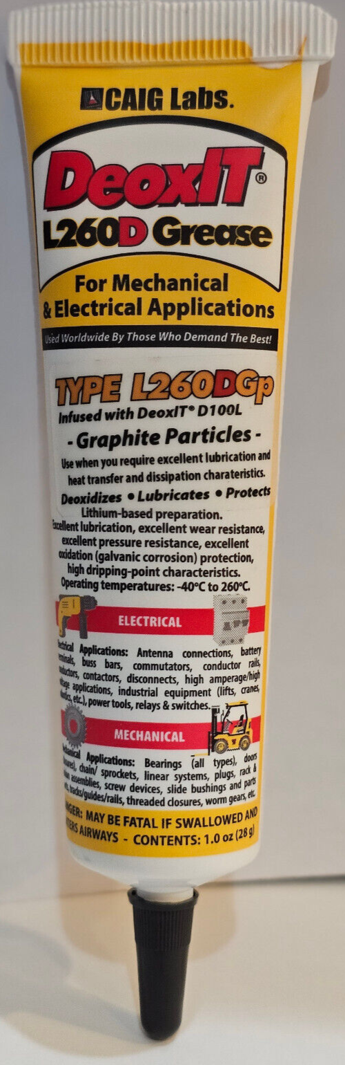 DeoxIT® L260 Grease w/graphite particles & infused with D100L -28g ...