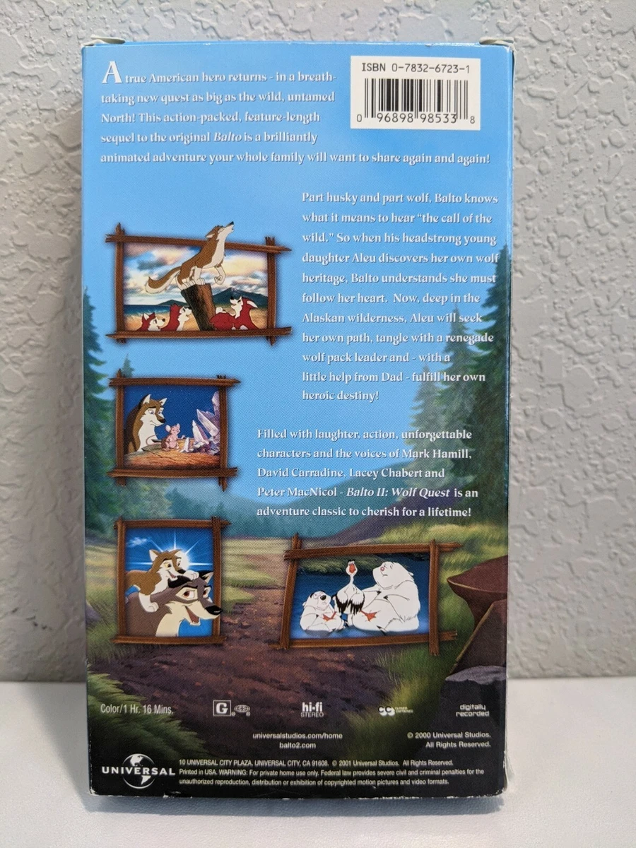 Balto 2 Wolf Quest Vhs