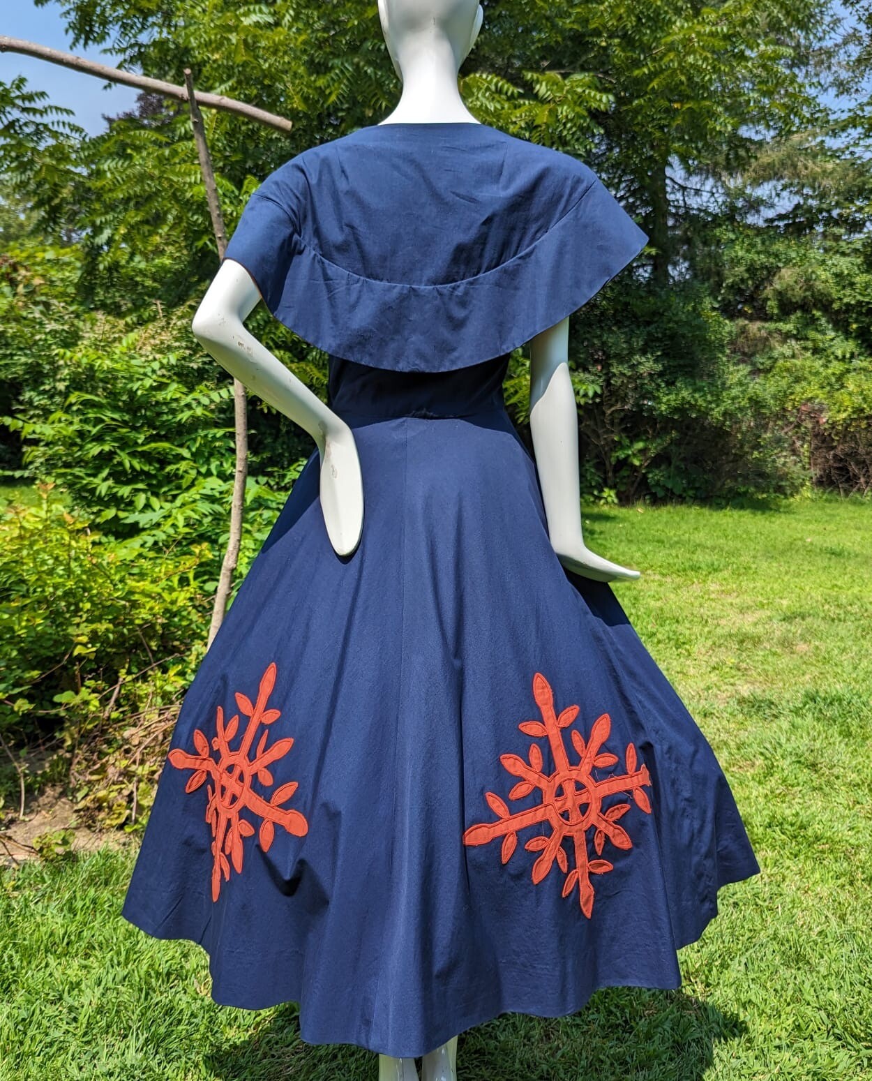 RARE VINTAGE 1940’S DESIGNER FRED BLOCK COTTON CHINTX… - Gem