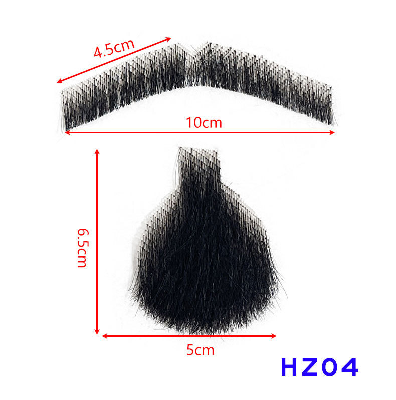 Seamless Lace Mustache Hand Made Human Hair Mustache Beard for Men ...