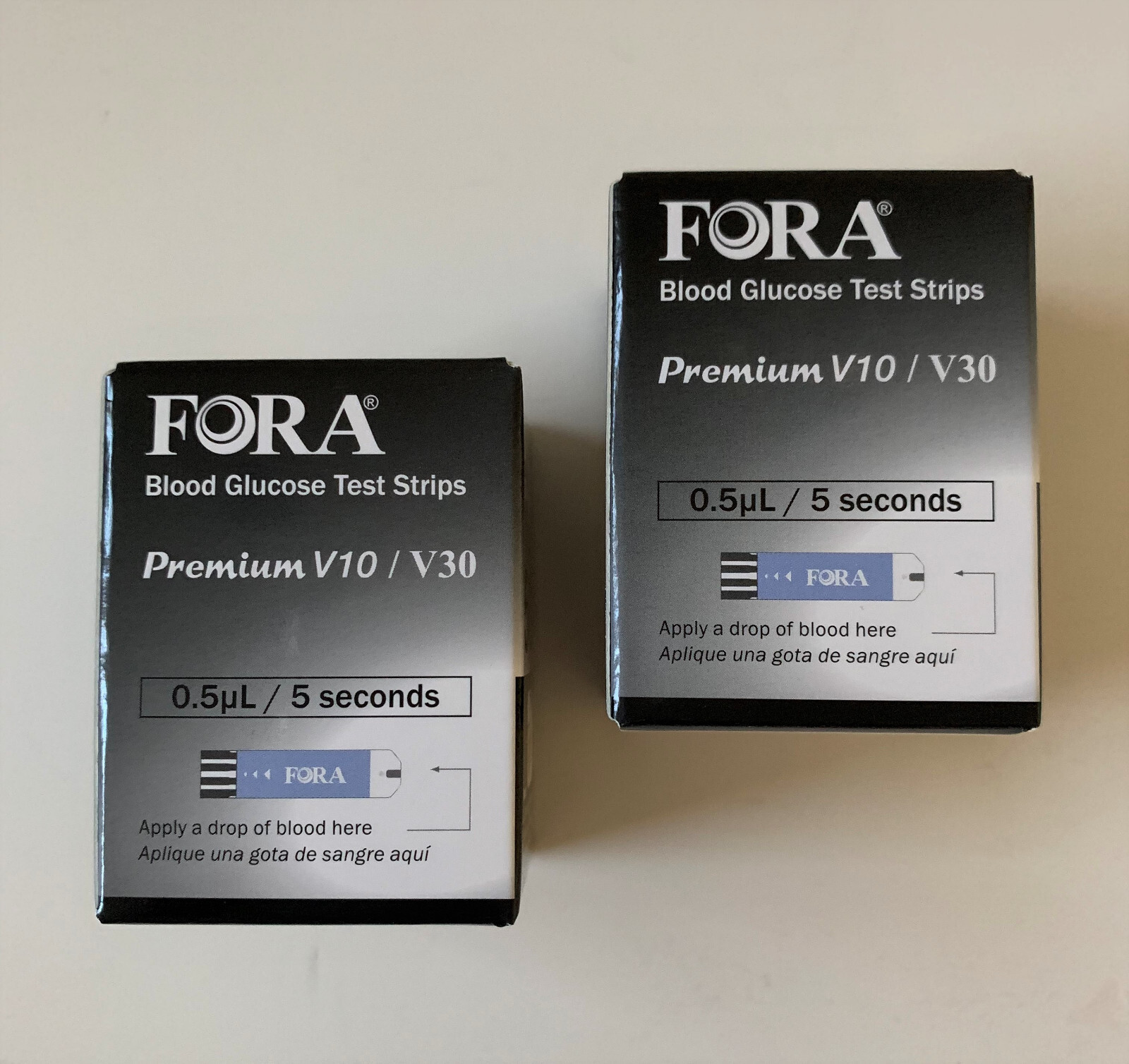 100 FORA V30/G30/Premium V10 Glucose Strips EXP 8/26 & 100 GET•WELL 30g ...