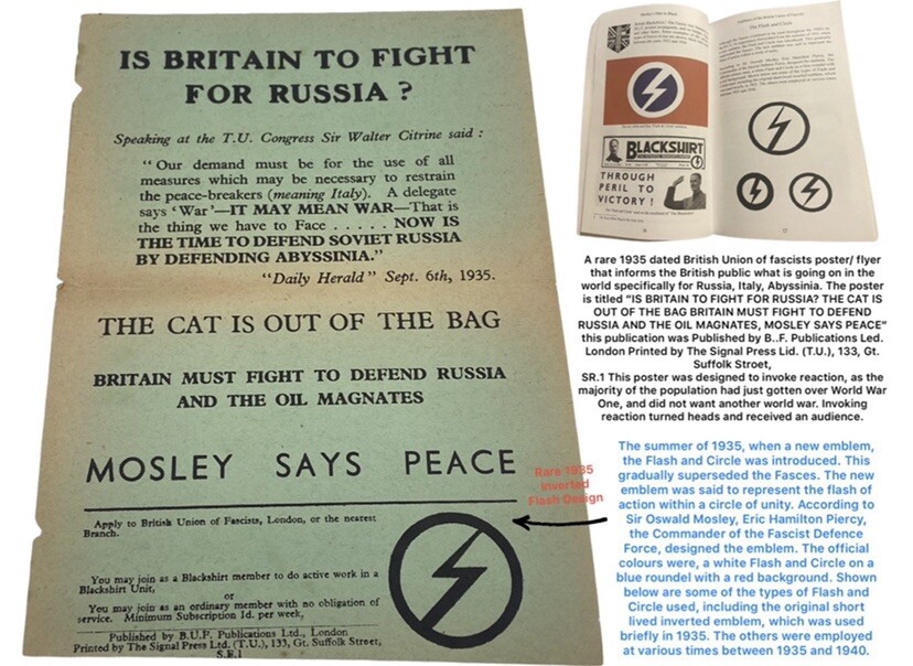 WW2 1935 British-Union-Of-Fascist B.U.F Is Britain To Fight For Russia ...