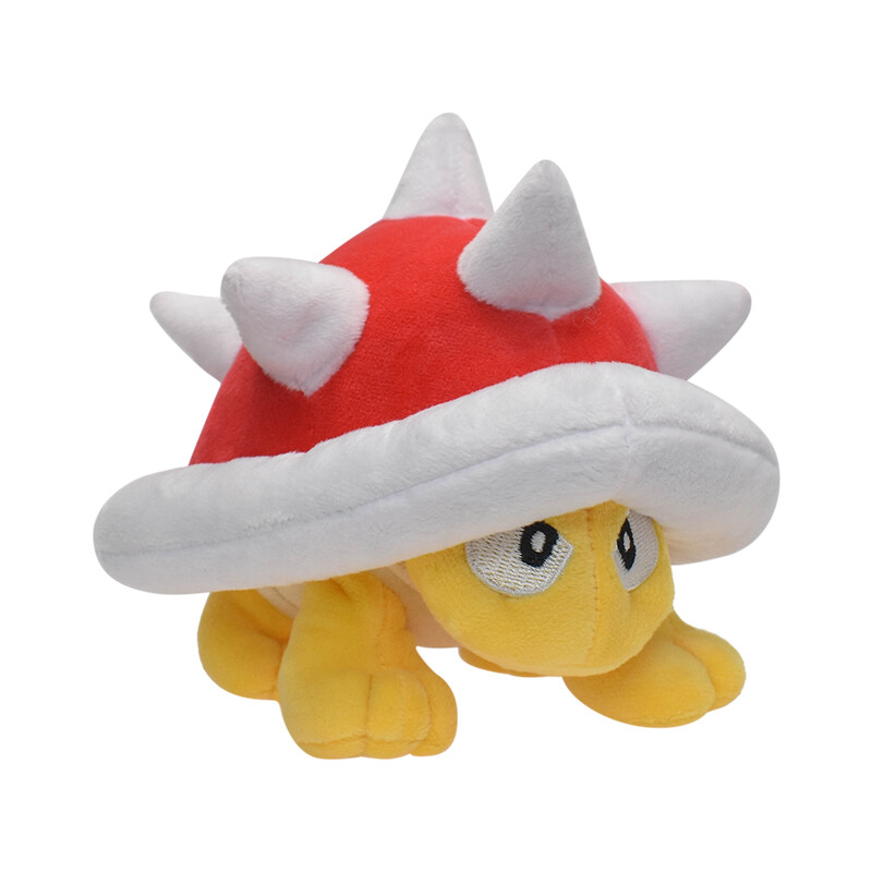 5.5" Super Mario Bros Plush Toys Spiny Koopa Turtle Stuffed Doll Xmas ...