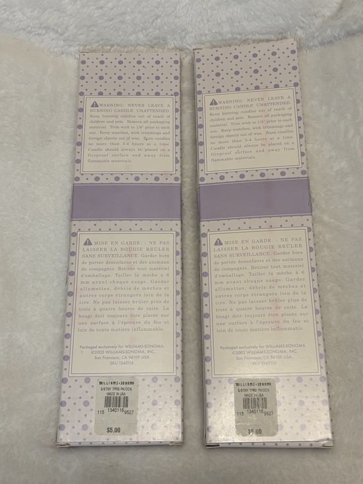 WILLIAMS-SONOMA Spring Tiny Tapers Set Of 12 Yellow Pink Green Orange ...