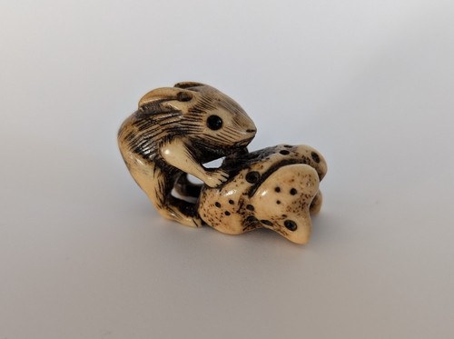 Antique Japanese Netsuke, Rabbit, Edo 18th to 19th Century | eBay