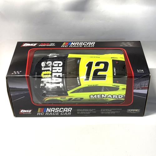 Losi 1/12 NASCAR RC Racecar Ryan Blaney No 12 Menards 2024 Ford Mustang ...