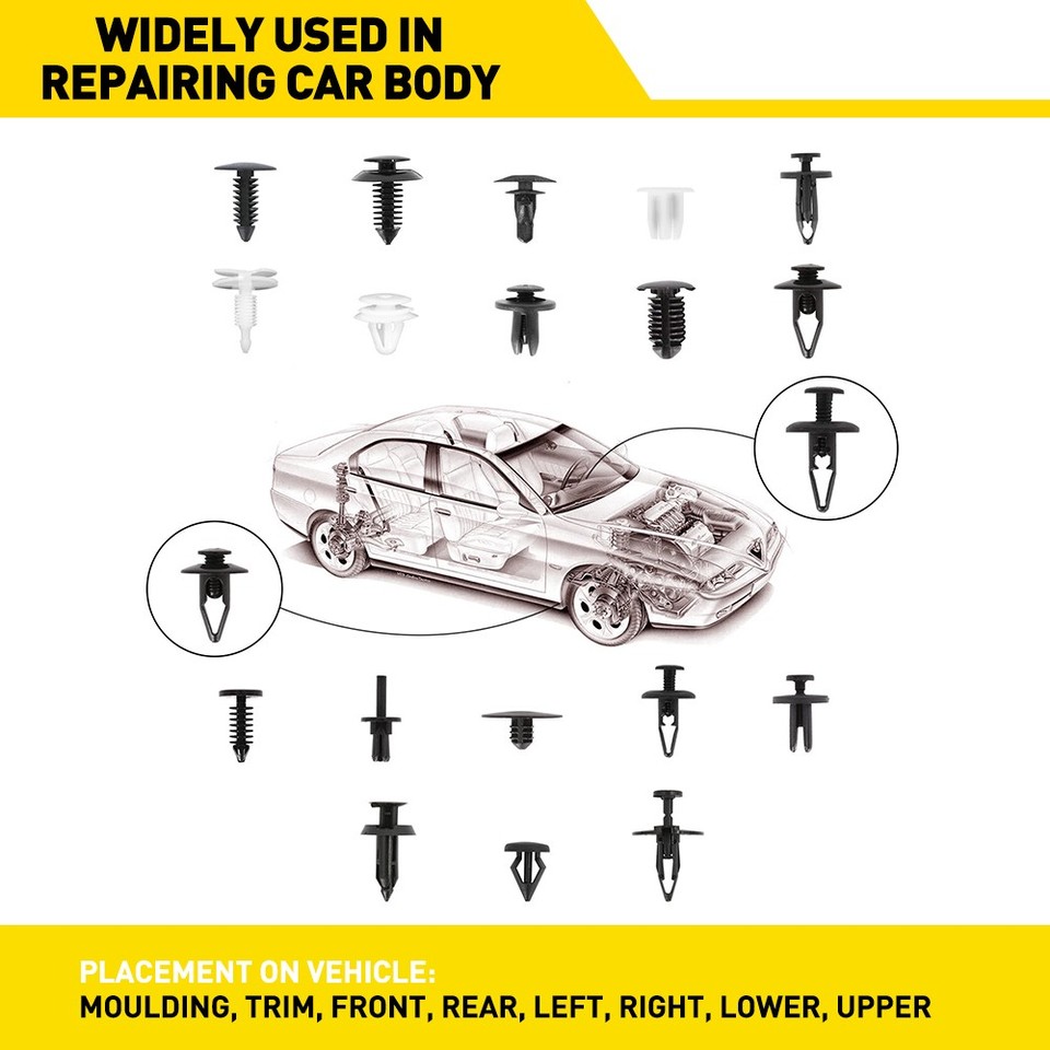 FOR FORD TRANSIT SIDE MOULDING DOOR BODY TRIM PANEL CLIPS Rivet ...