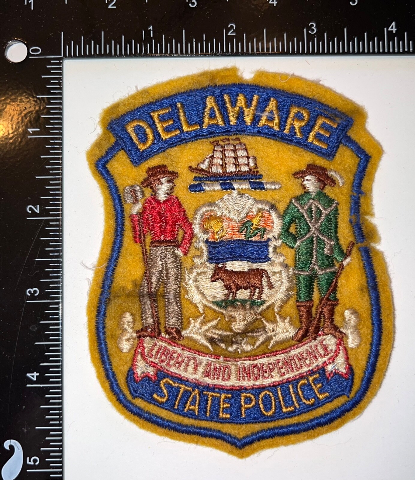 VINTAGE Delaware DE State Police Department Patch | eBay