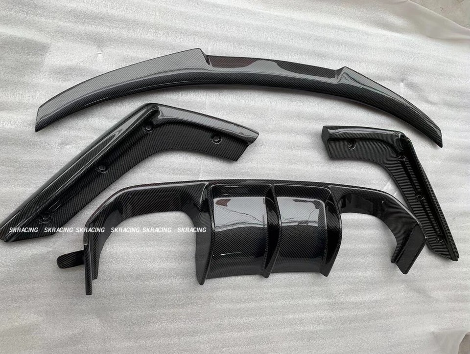 For 2015-20 BMW M3 M4 F80 F82 Carbon Fiber Rear Bumper Diffuser Lip ...