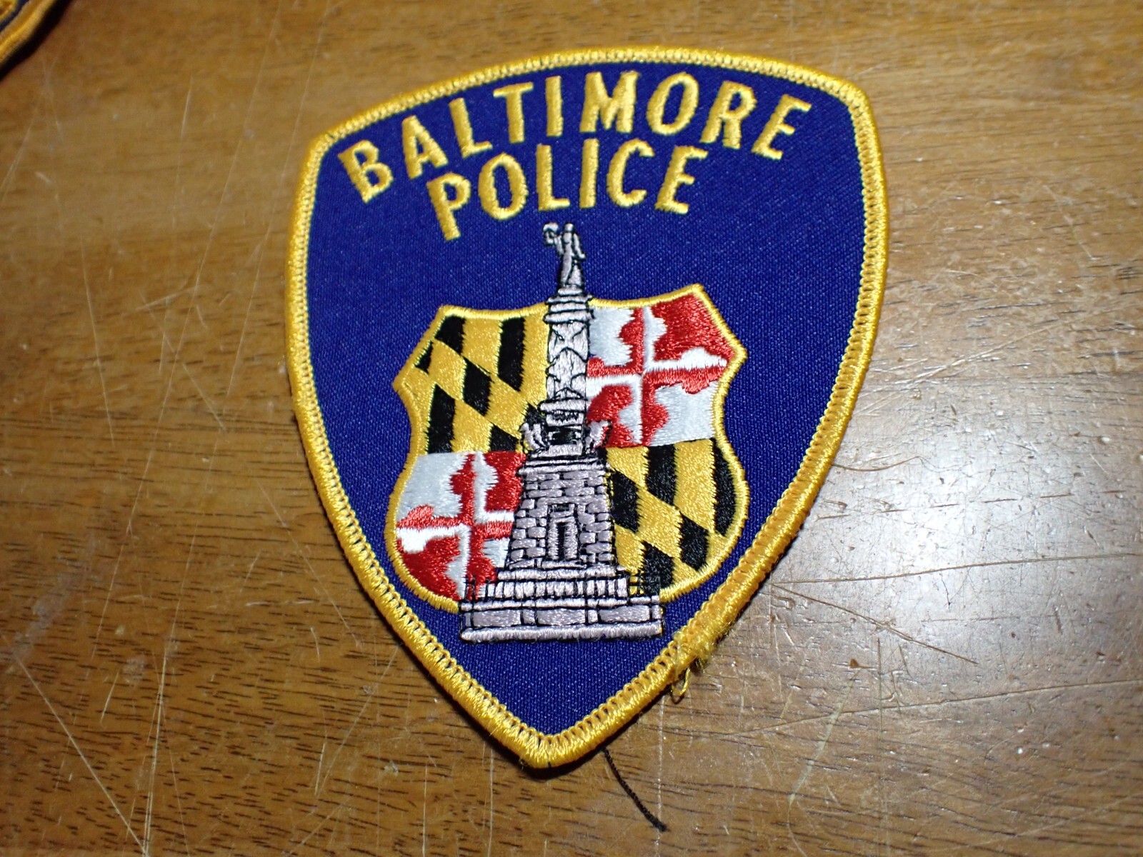 BALTIMORE MARYLAND POLICE EARLY VEST PATCH BX SS #10 | eBay
